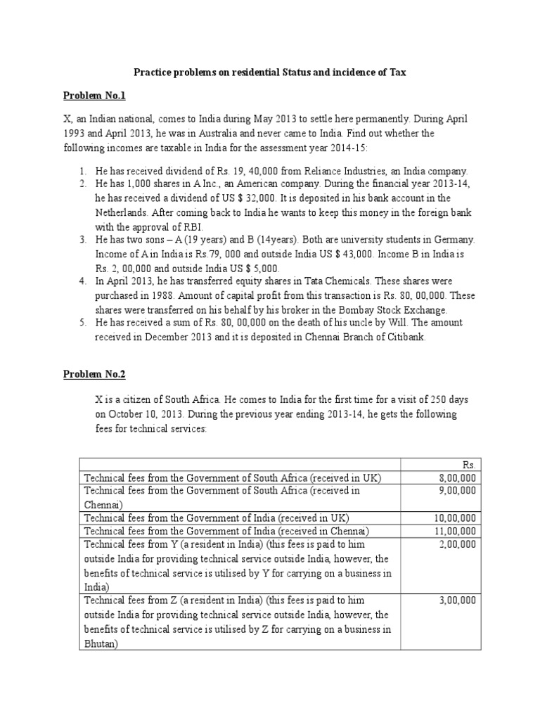 Practice Problems On Incidence of Tax | Download Free PDF | Dividend ...