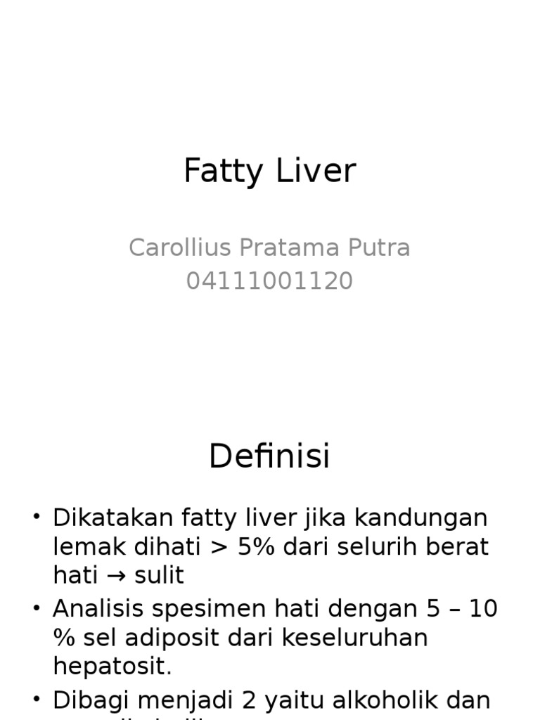 Fatty Liver | PDF