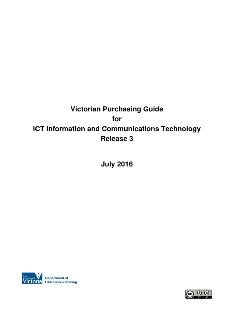 Victorian Purchasing Guides - Vpgict - Current PDF | PDF | Computer ...