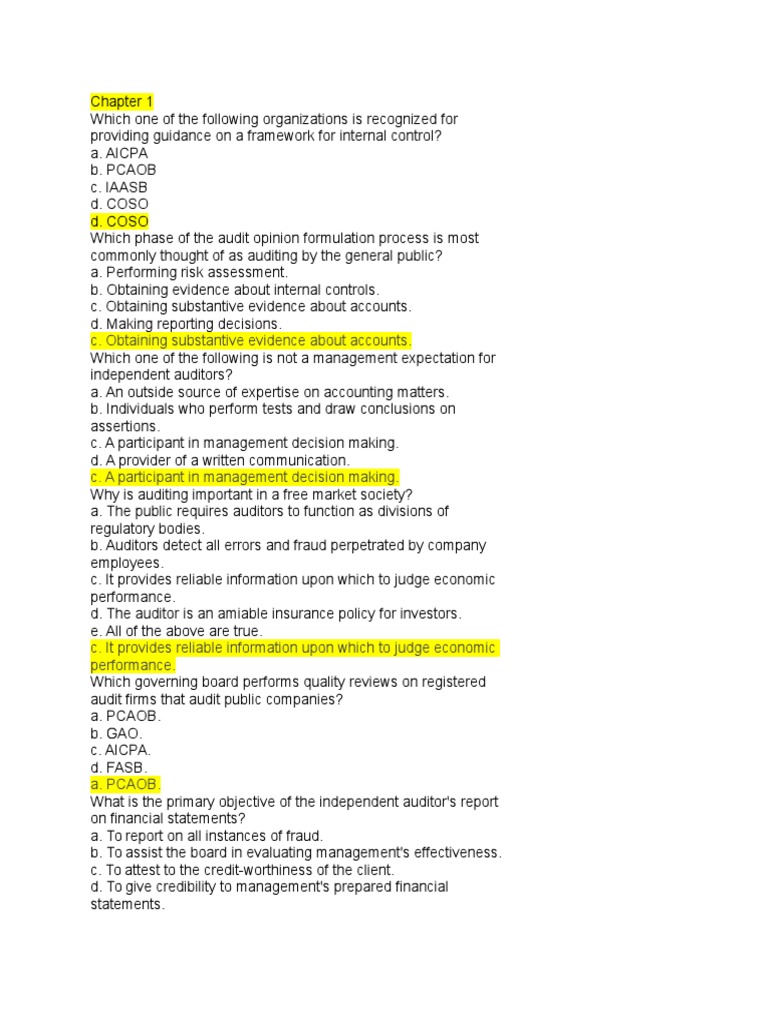 Long Test Aud Theo 1-15 | PDF | Financial Audit | Audit
