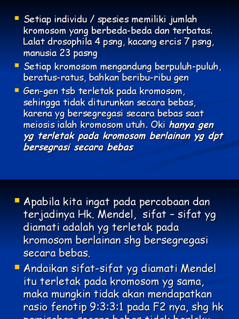 Pautan Gen dan Segregasi Kromosom | PDF | Ilmu Sosial | Pengembangan Diri