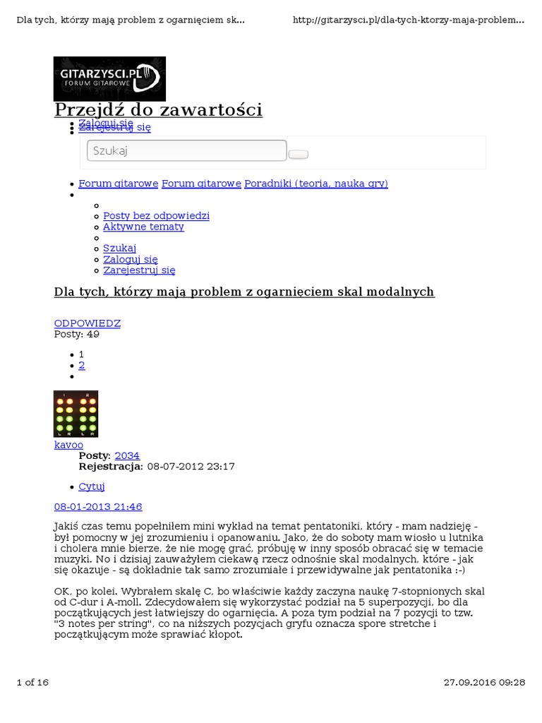 Skale Modalne | PDF