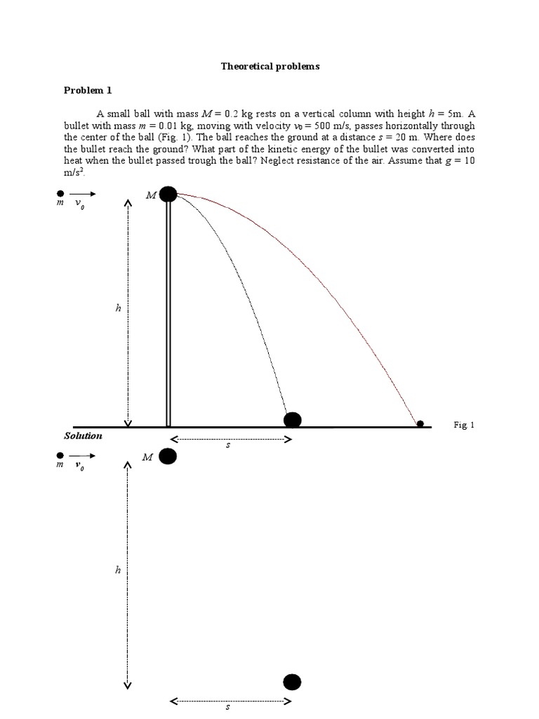 Theoretical Problems Problem 1: Solution | PDF