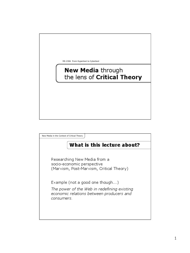 Critical Theory For Students | PDF | Frankfurt School | Marxism