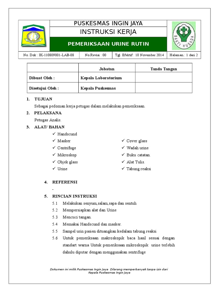 08 - Pemeriksaan Urine Rutin | PDF