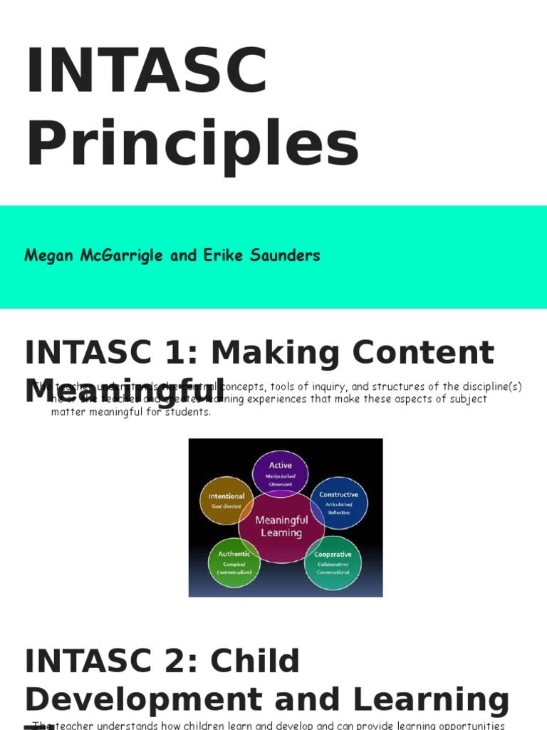 Intasc Stanadards Presentation | PDF