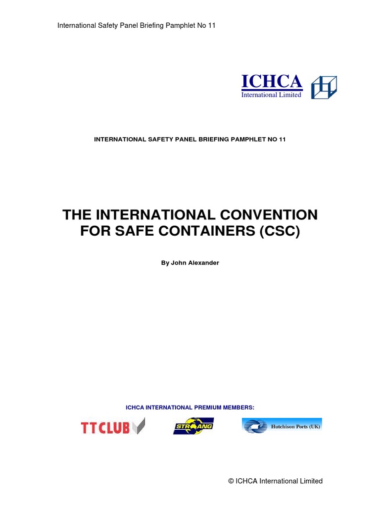 BP11 Container Safety Convention 2011 PDF | PDF | Containerization ...