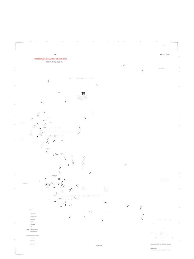 Peta Topografi Tenayan Raya | PDF