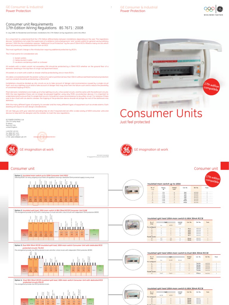 Consumer Units: Consumer Unit Requirements 17th Edition Wiring ...