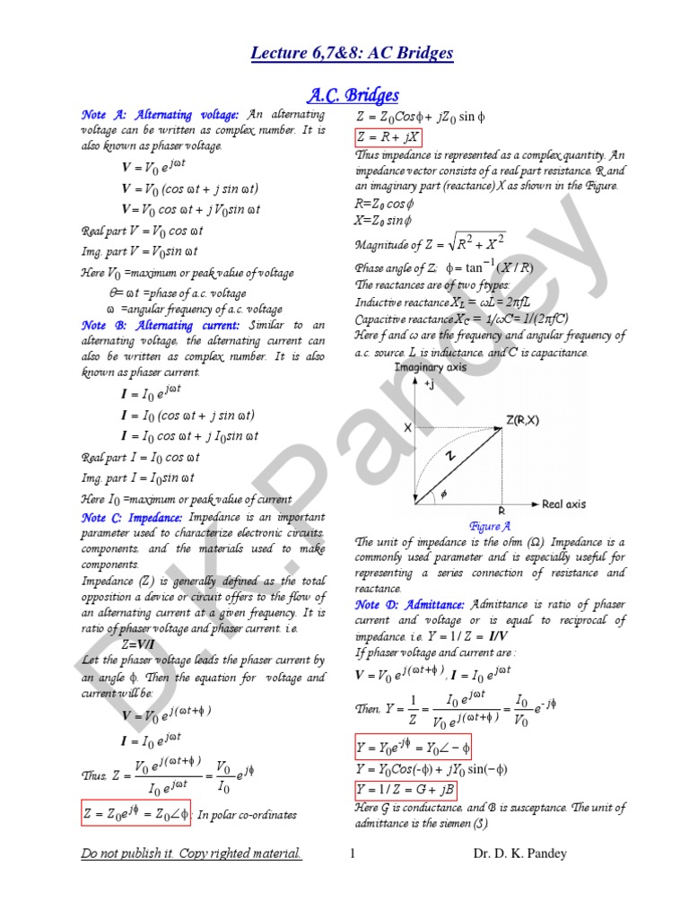 Ac Bridge | PDF | Electrical Impedance | Inductance