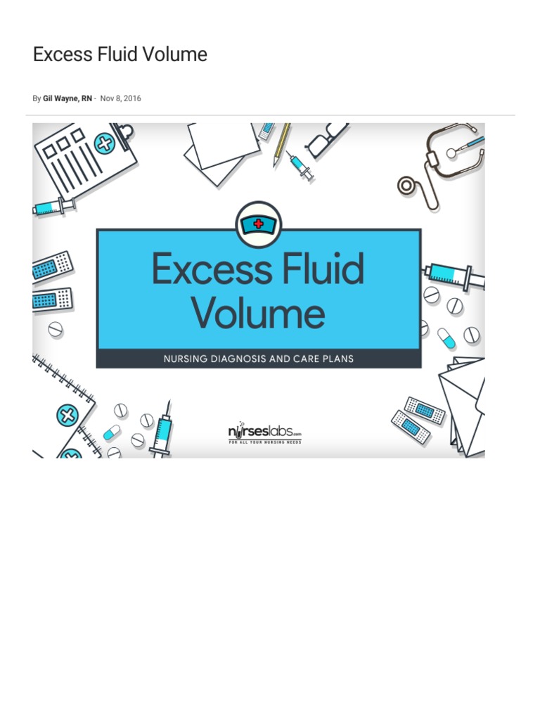 Excess Fluid Volume - Nursing Diagnosis & Care Plan - Nurseslabs | PDF ...