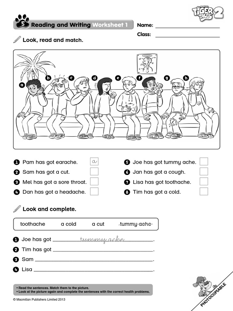 Reading and Writing: Worksheet 1 | PDF
