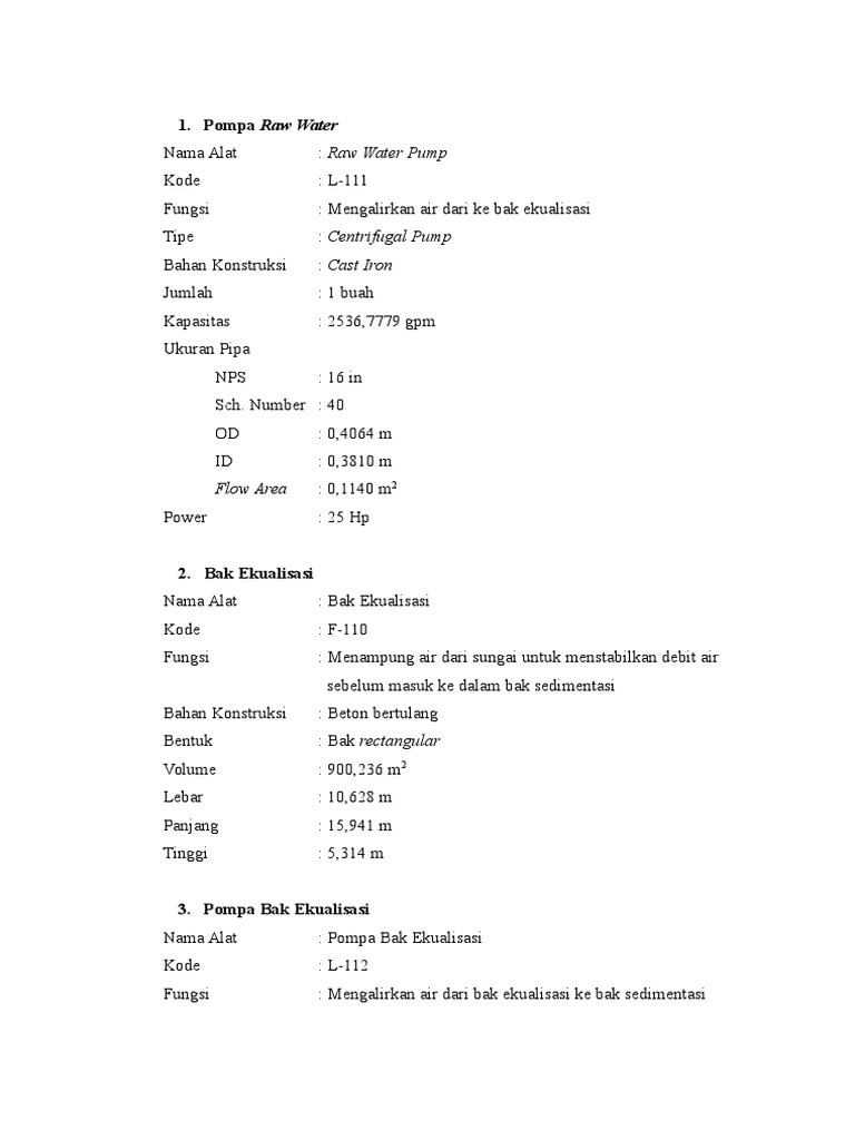 Pompa Raw Water Pdf Griya Taman Sains Matematika