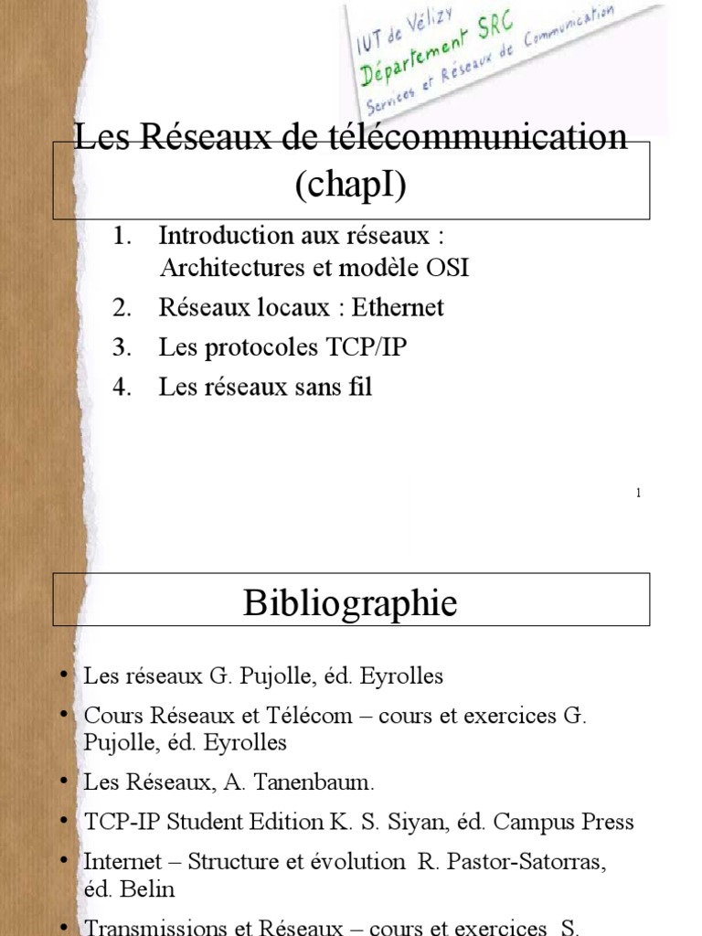 Introduction aux Réseaux Télécoms | PDF | Serveur (Informatique) | Pair ...