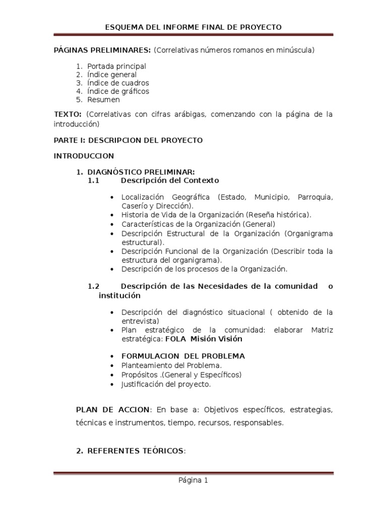 Esquema Del Informe Definitivo-Iap Upel | PDF
