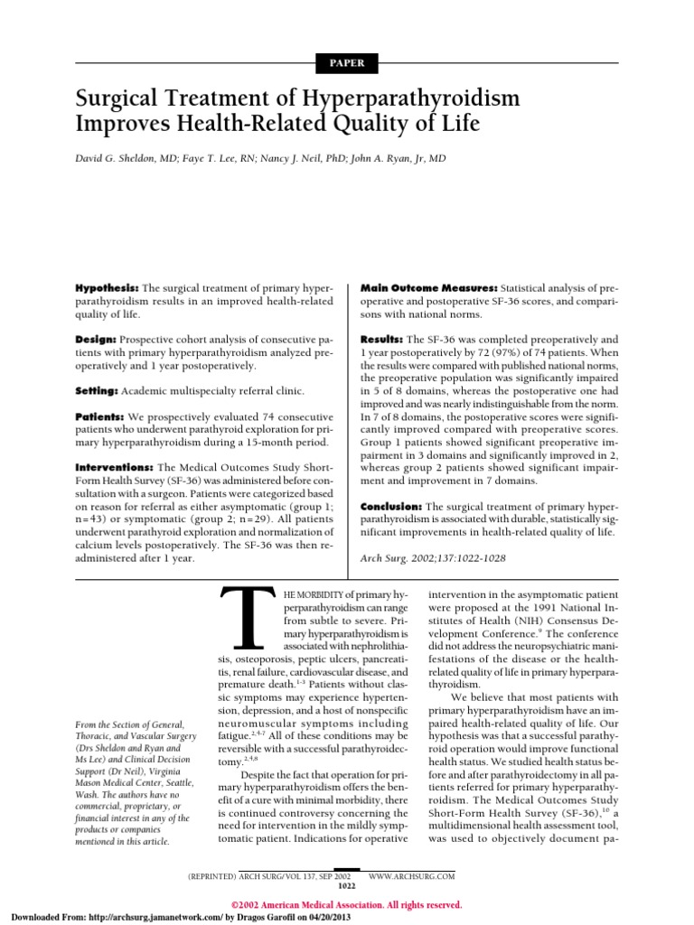 Sh-36 Primary HPT | PDF | Medical Specialties | Clinical Medicine