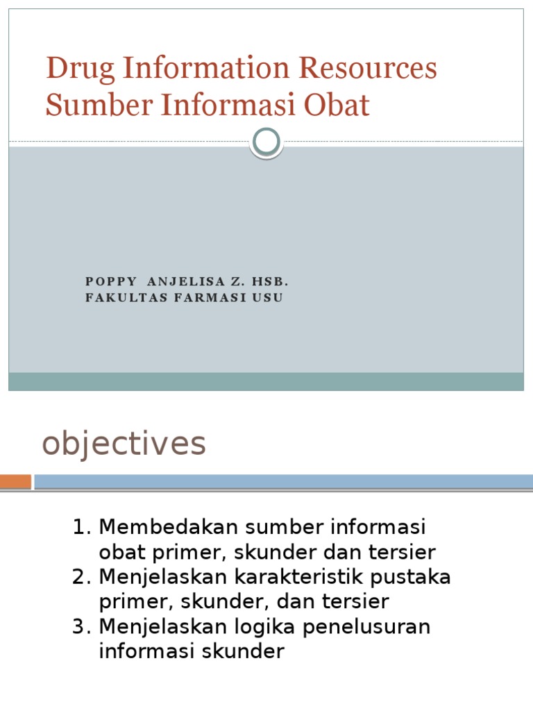 2013 Sumber Informasi Obat | PDF
