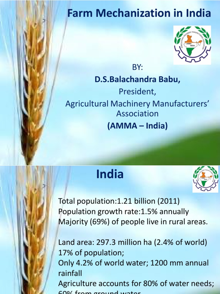 Farm Mechanization in India | Download Free PDF | Farms | Mechanization