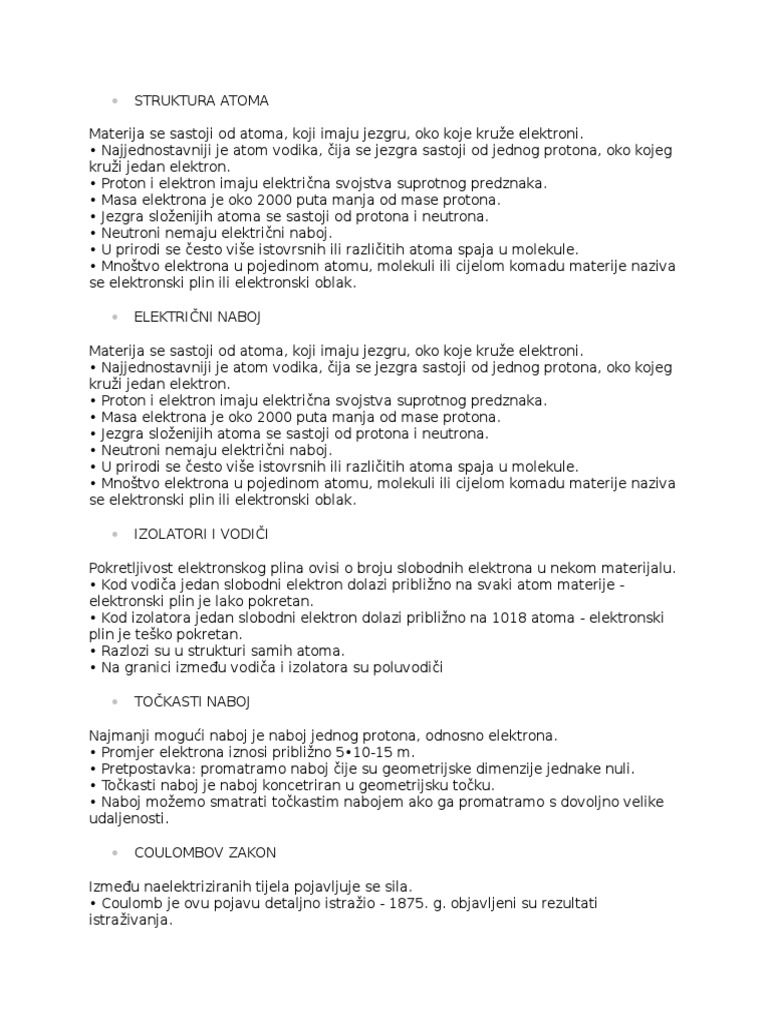 Usmeni Elektra Skripta | PDF