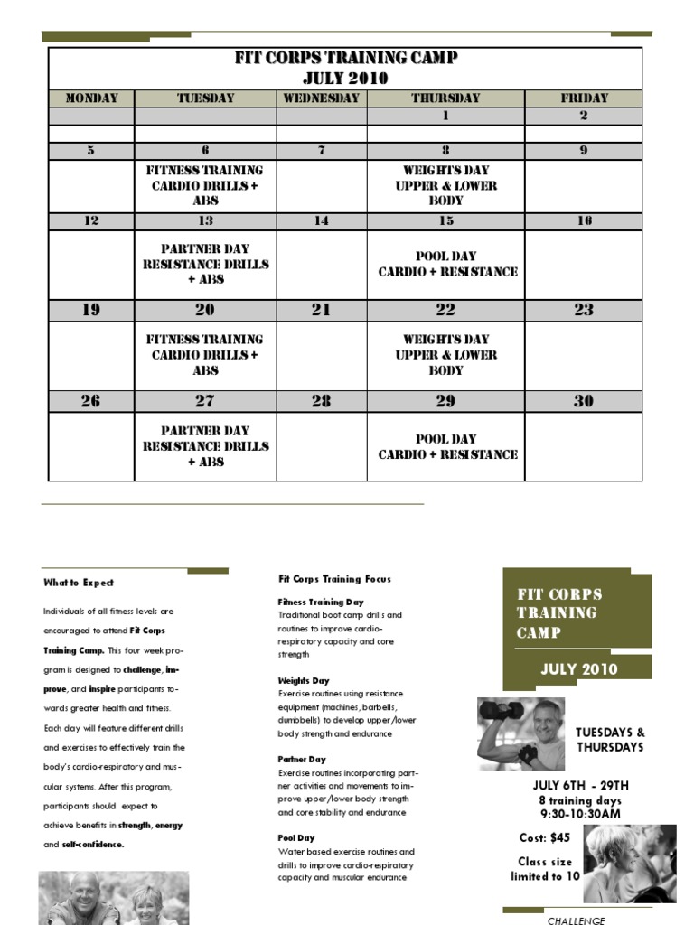 Fit Corps Flyer | PDF | Wellness