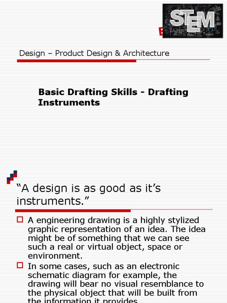 GT 1.1a Drafting Instruments 0 | PDF | Technical Drawing | Drawing