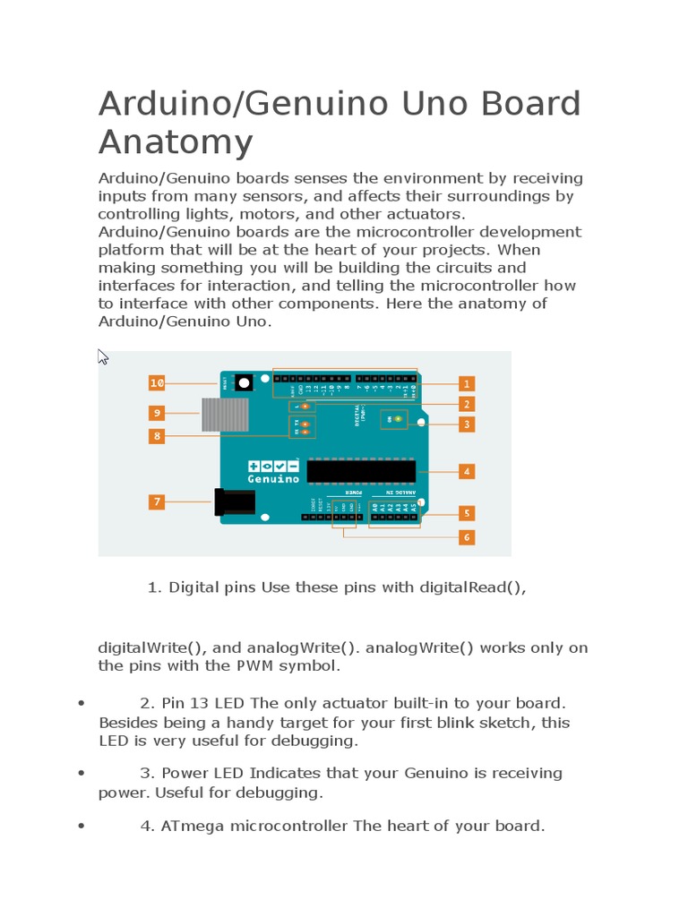 Anatomia de Placa ARduino | PDF