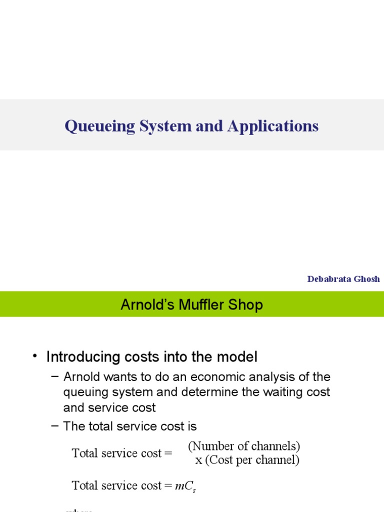 Queueing System and Applications II | PDF | Applied Mathematics ...