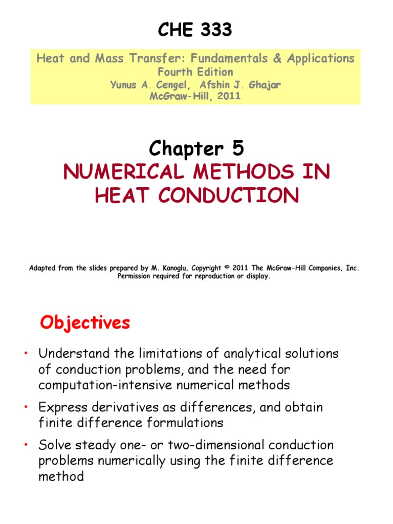 Numerical Methods In Heat Conduction Pdf Thermal Conduction Numerical Analysis