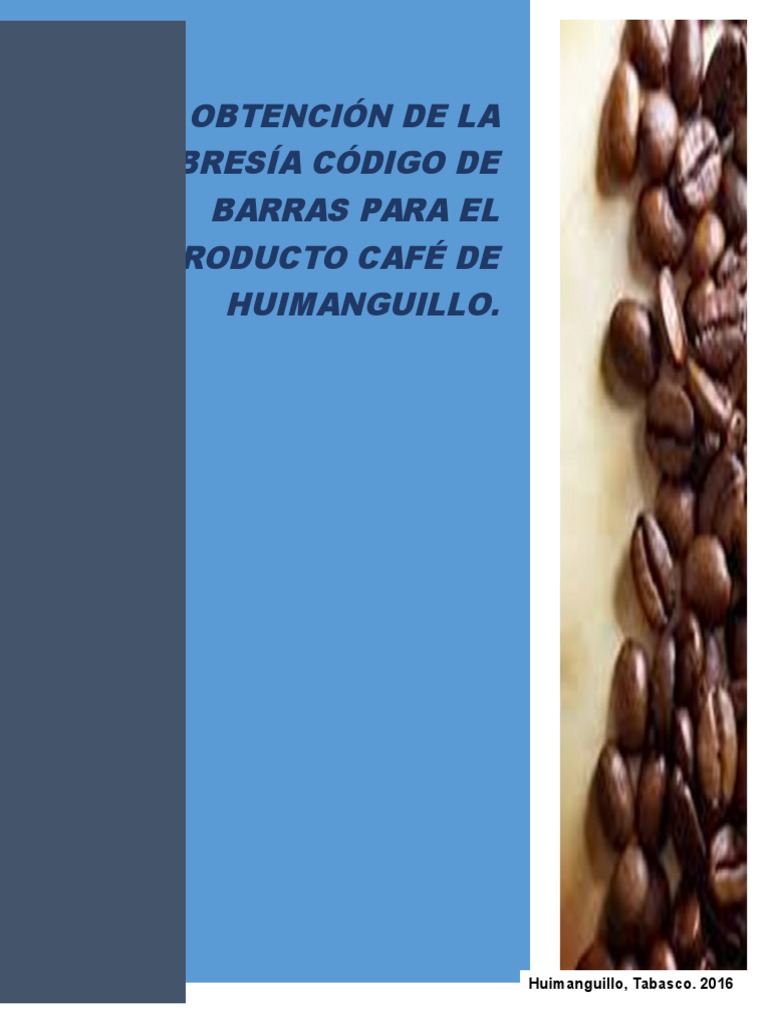 Obtencion Del Codigo de Barra. Cafe | PDF | café | Código de barras
