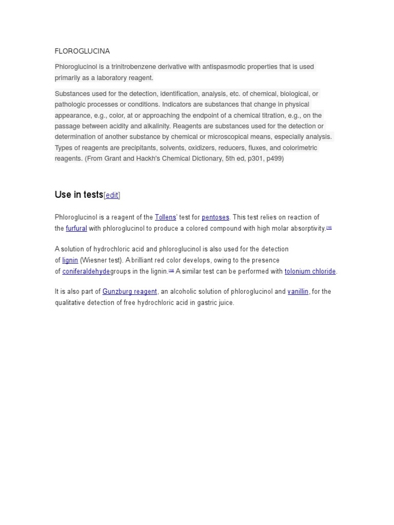Floroglucina Info | PDF | Lignina | Polímeros