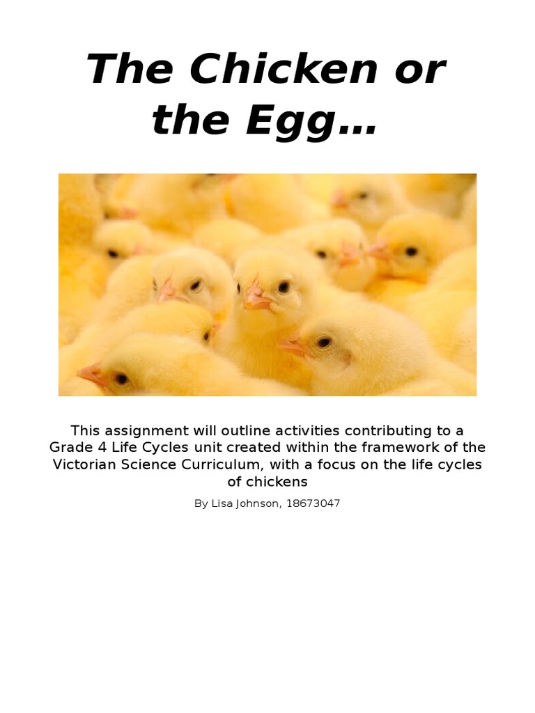 Johnson 18673047 - Science Resource Assessment Task | PDF | Chicken ...