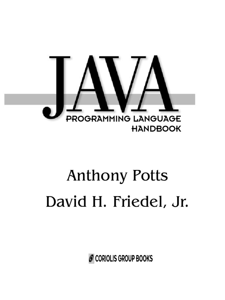 Java Programming Language Handbook 3 | PDF | Java (Programming Language) | Class (Computer ...