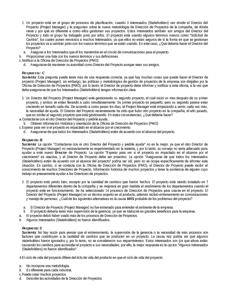 3-Vision General de La Direccion de Proyectos | PDF | Proceso de ...