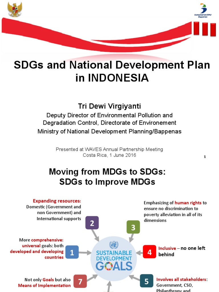 Indonesia and SDGs.pdf | Millennium Development Goals | Sustainability