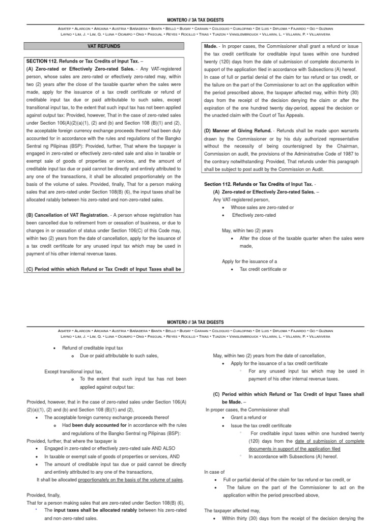 Vat Refunds (Compilation) | PDF | Value Added Tax | Invoice