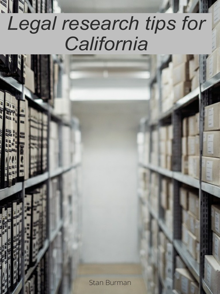 Legal Research Tips E-Book | PDF | Supreme Court Of California | New ...