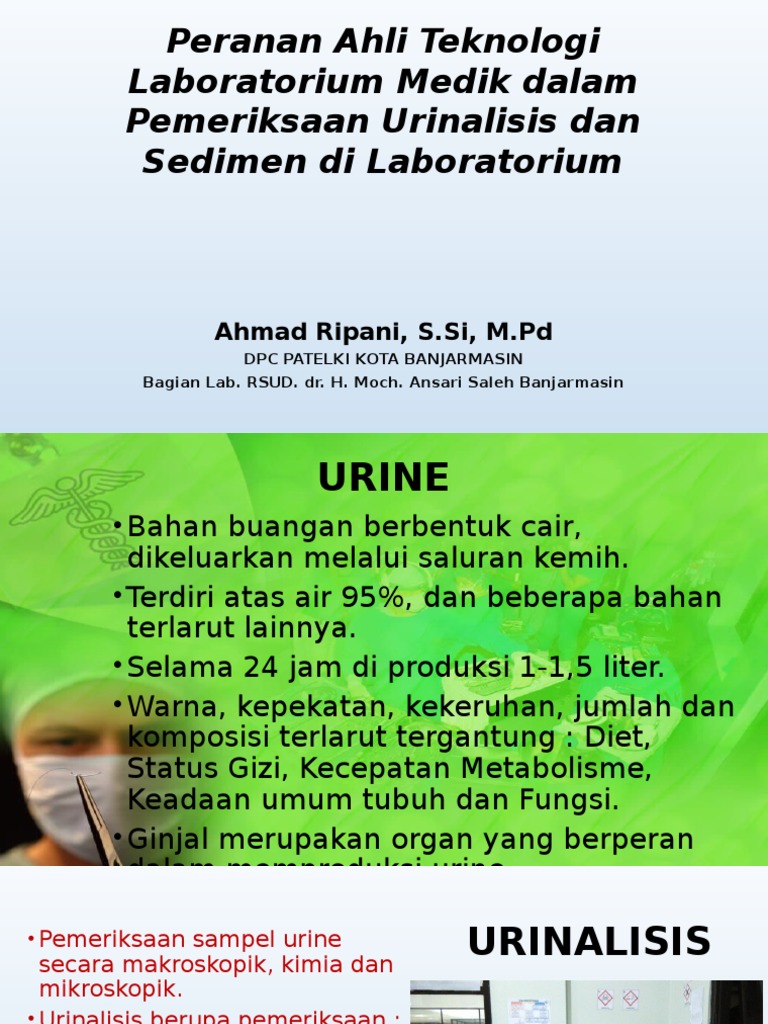 Peran ATLM dalam Urinalisis | PDF