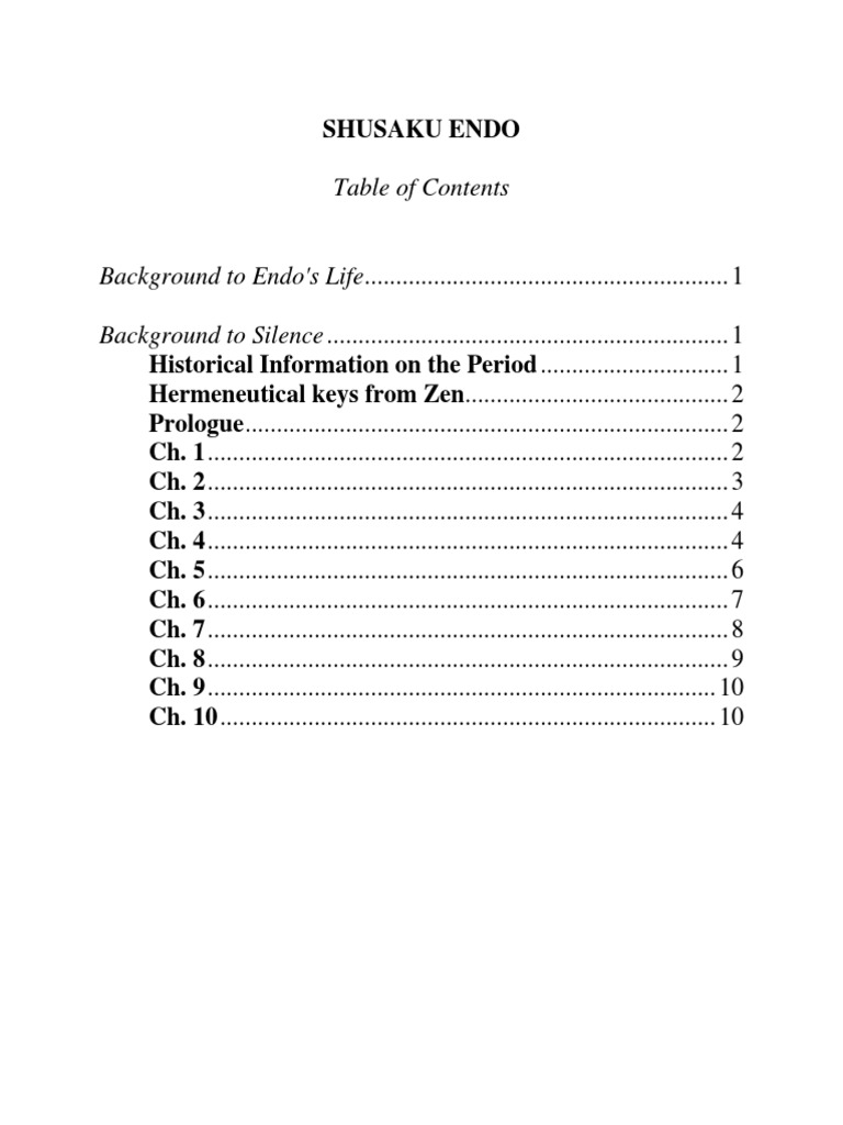 Endo Silence | PDF | Noble Eightfold Path | Postcolonialism