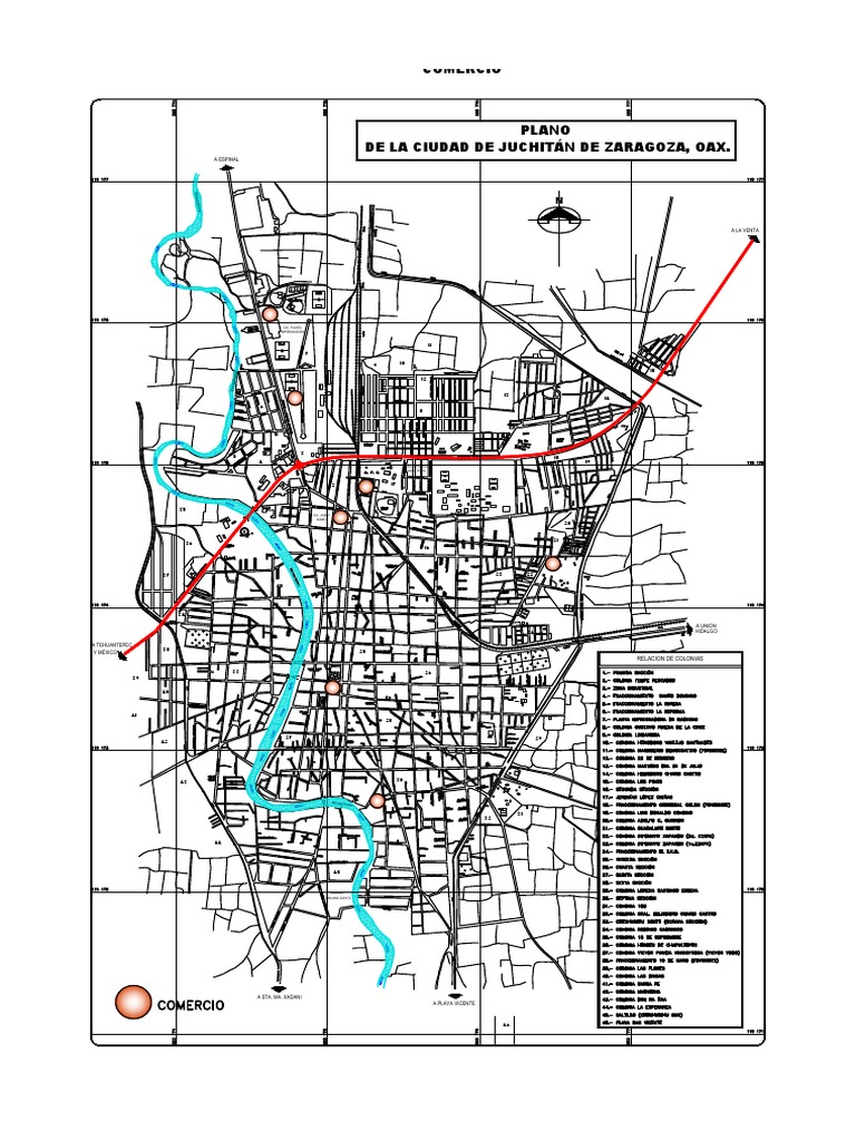 Mapa de Juchitán de Zaragoza, Oaxaca | PDF