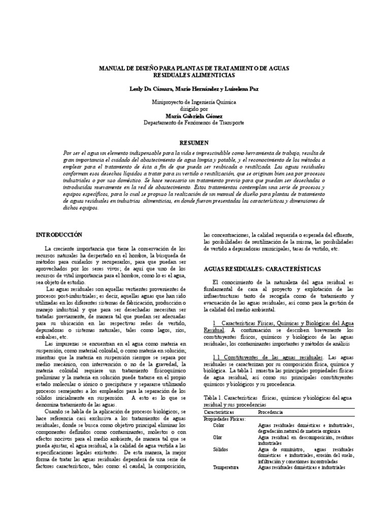 Diseño de Reactores Biologicos PTAR PDF | PDF | Aguas residuales | Digestión anaeróbica