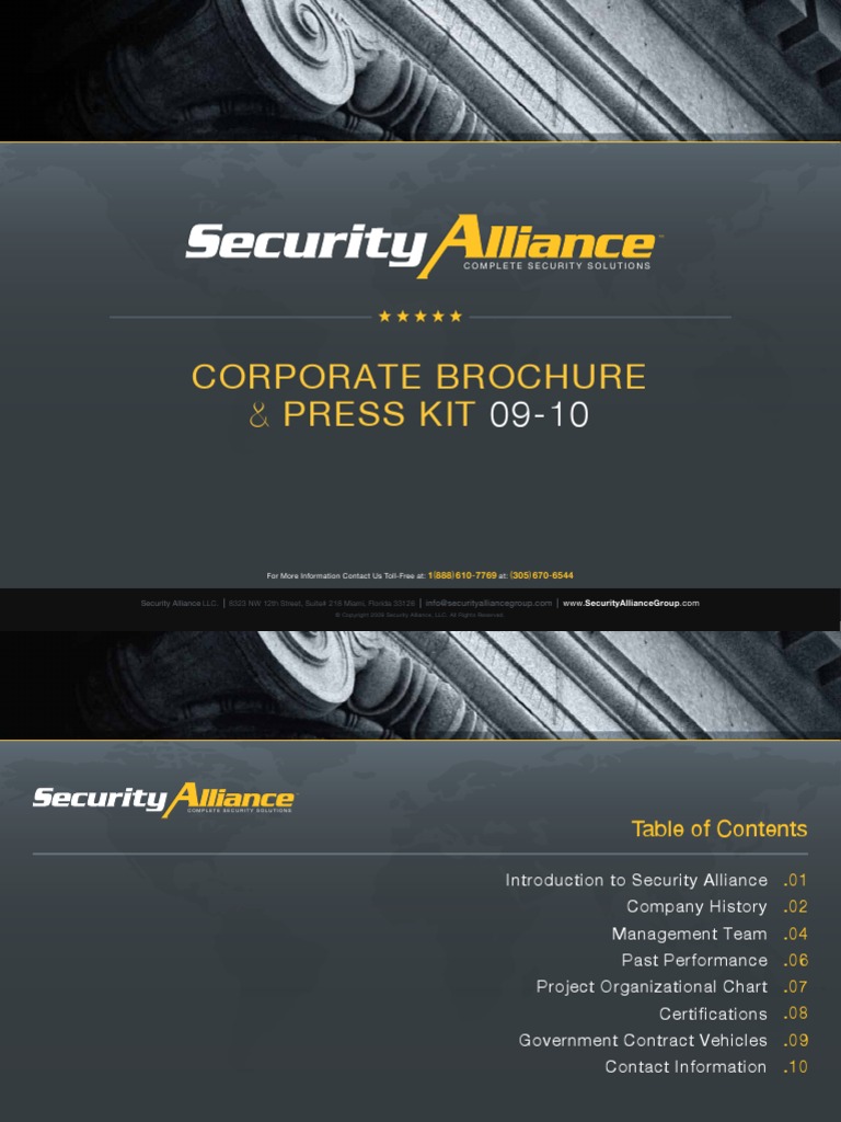 Security Alliance - Complete Security Solutions - Corporate Brochure ...