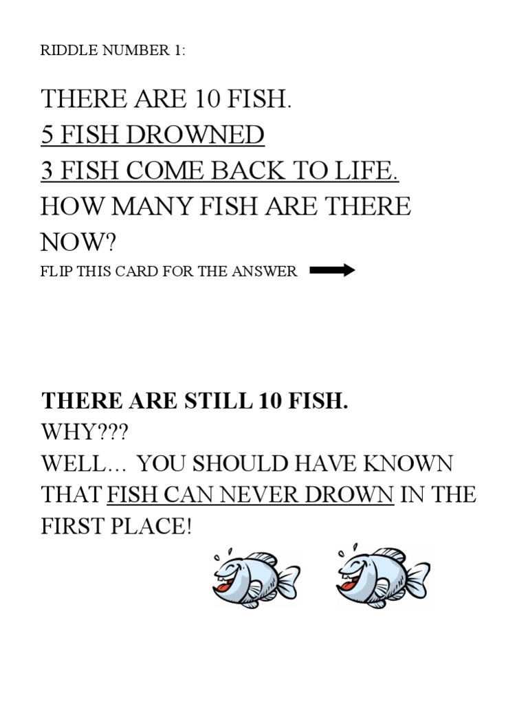 Funny English Riddles | PDF