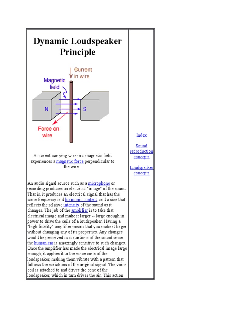 Understanding Dynamic Loudspeakers | PDF | Loudspeaker | Amplifier