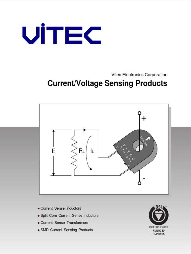 Vitec Current Sensing | PDF | Transformer | Volt