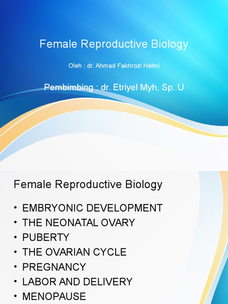 Female Reproductive Biology | PDF | Luteinizing Hormone | Menstrual Cycle