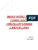 Statutory Check List in Excel | PDF | Overtime | Employment