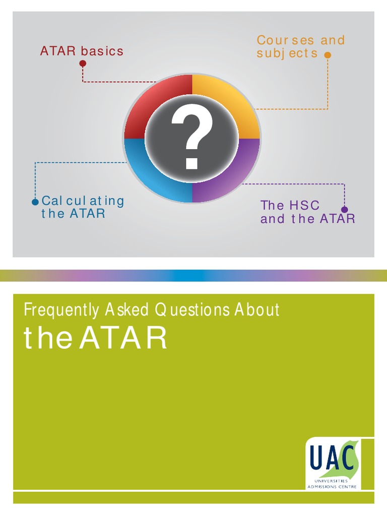 ATAR-FAQs | University And College Admission | Educational Assessment ...