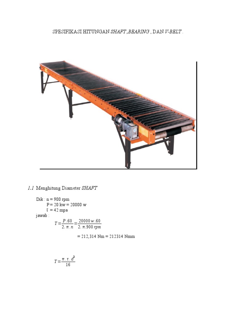 Spesifikasi Ukuran Shaft dan Bearing | PDF