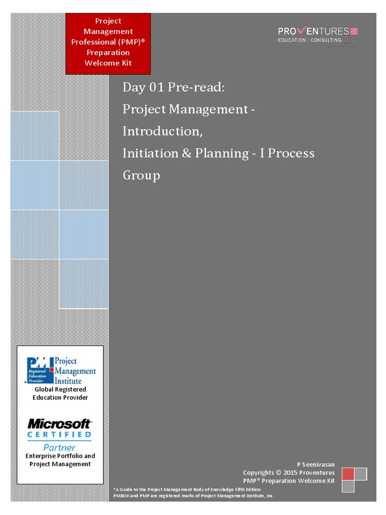 PMP Summary | PDF | Project Management | Strategic Management