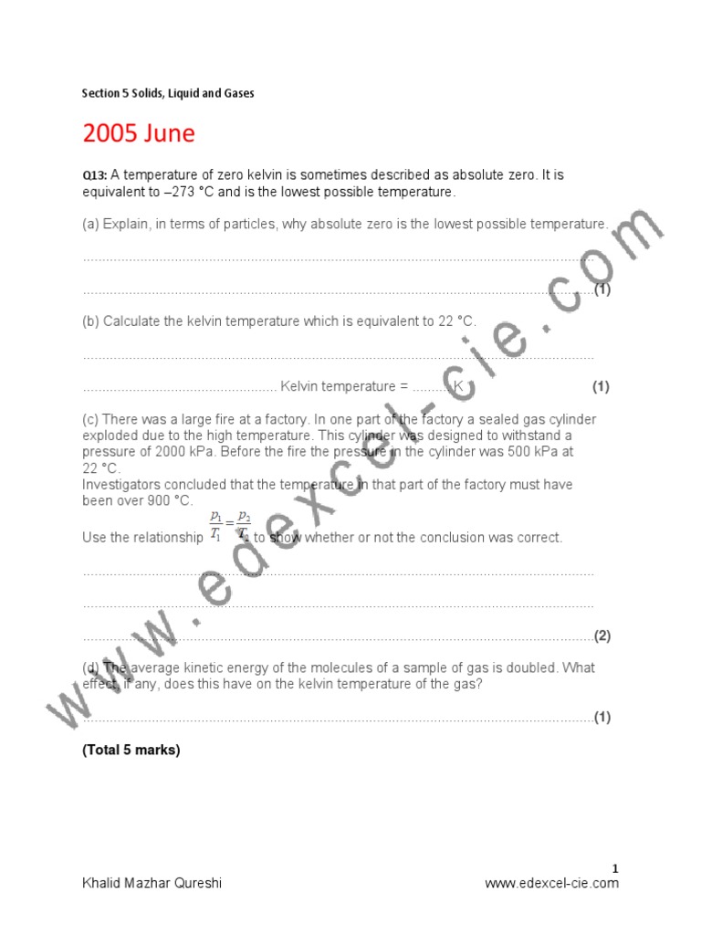 Understanding Temperature and Gas Laws | PDF